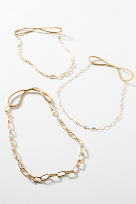 Chain-Link Headband Set | Anthropologie