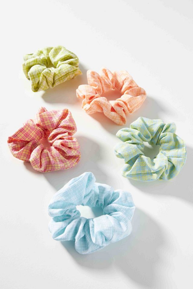 Checkered Scrunchie Set | Anthropologie
