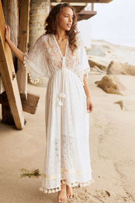 Beaded Cover-Up Maxi Dress | Anthropologie