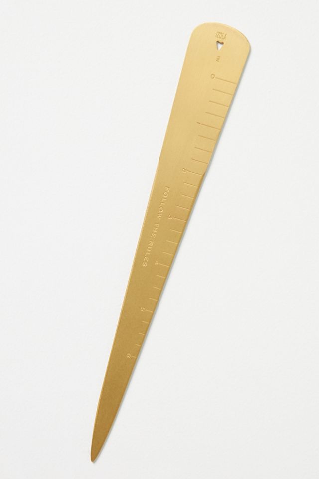 Brass Ruler Letter Opener | Anthropologie