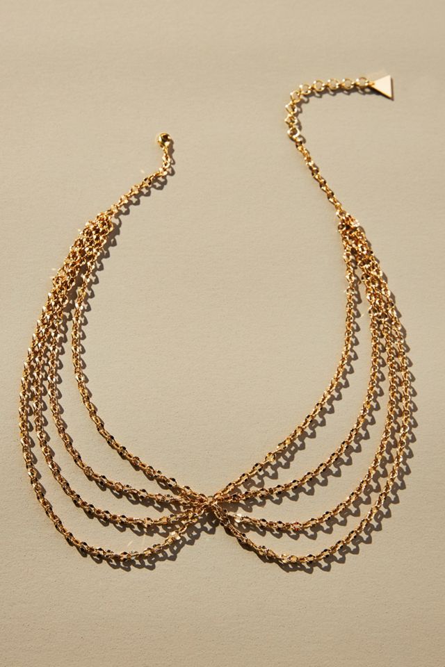 Layered Strand Collar Necklace | Anthropologie
