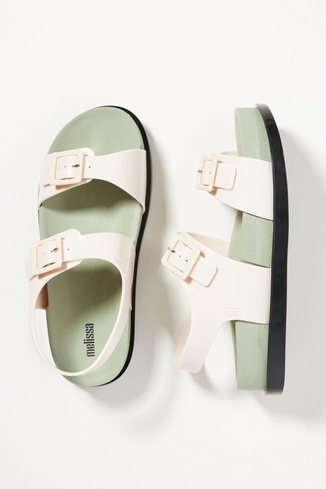 Double Buckle Platform Jelly Sandals | Anthropologie