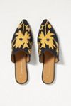 Embroidered Floral Mules | Anthropologie