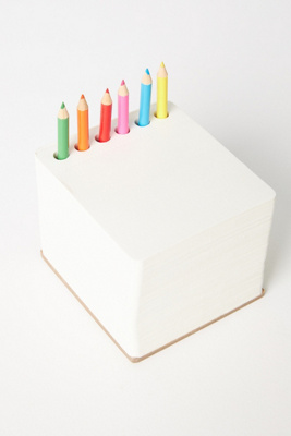 Color Pencil Note Block | Anthropologie