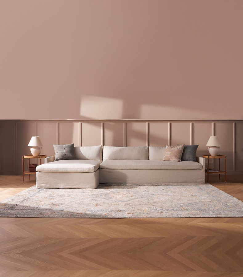 Amber Lewis for Anthropologie Keane Slipcover Sectional | Anthropologie