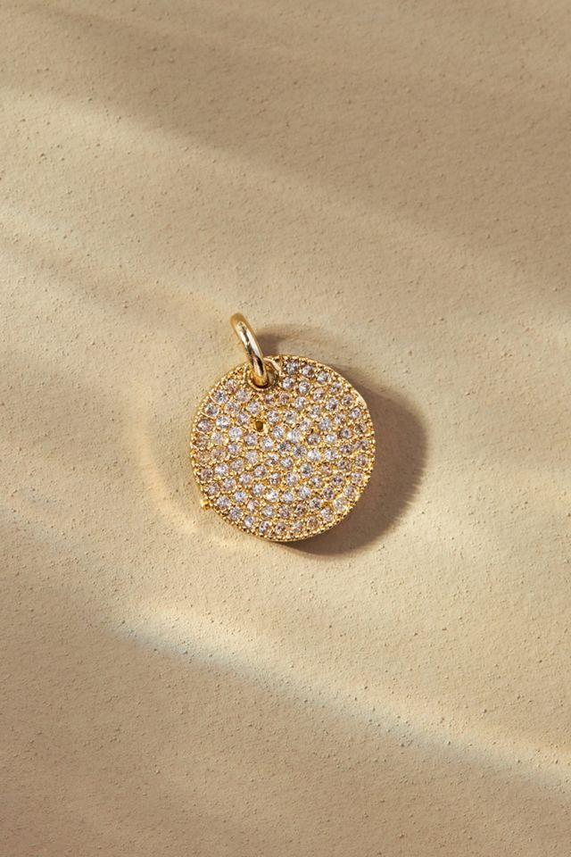 Embellished Coin Charm | Anthropologie