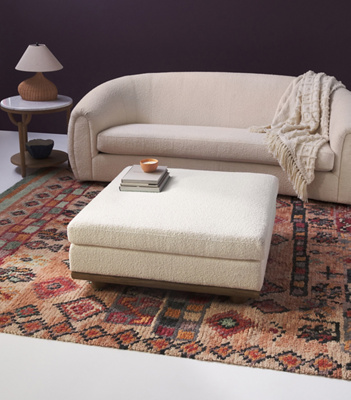 Relaxed Saguaro Ottoman | Anthropologie