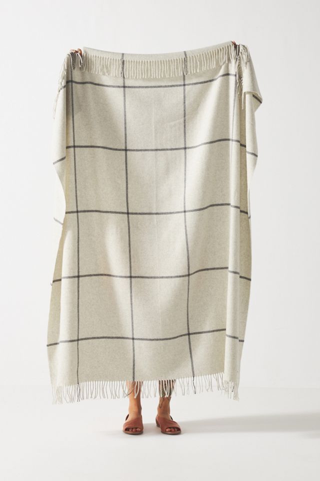 Windowpane Throw Blanket | Anthropologie