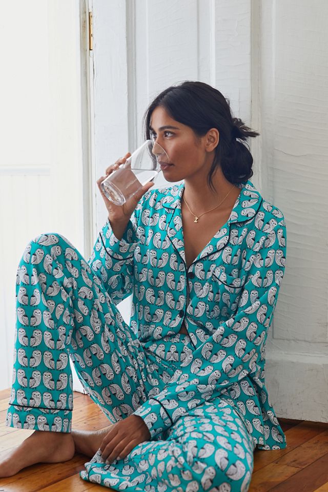 Night Owls Pajama Set | Anthropologie