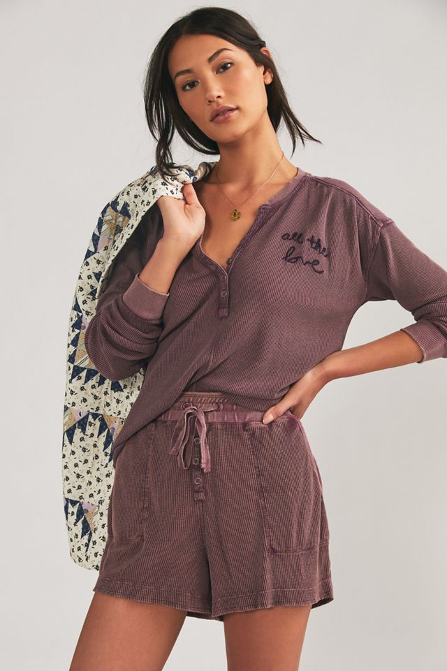 Daily Practice by Anthropologie Thermal Shorts | Anthropologie