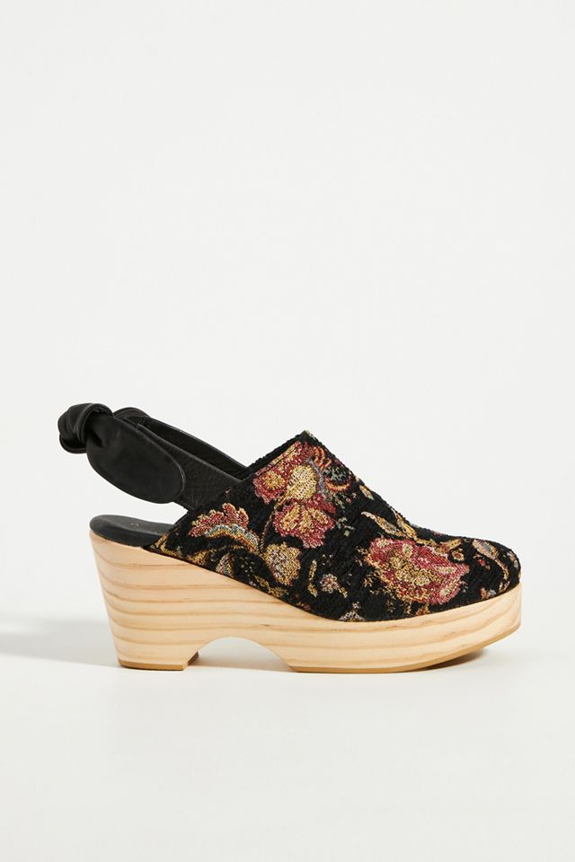 Floral Tapestry Clogs | Anthropologie