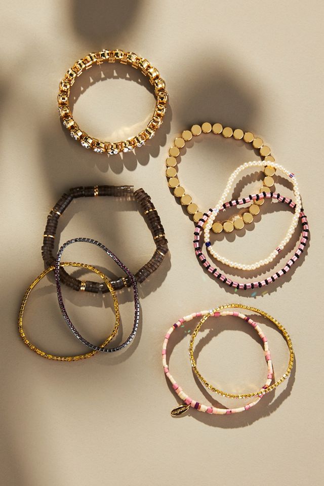 Stacking Stretch Bracelet Set | Anthropologie