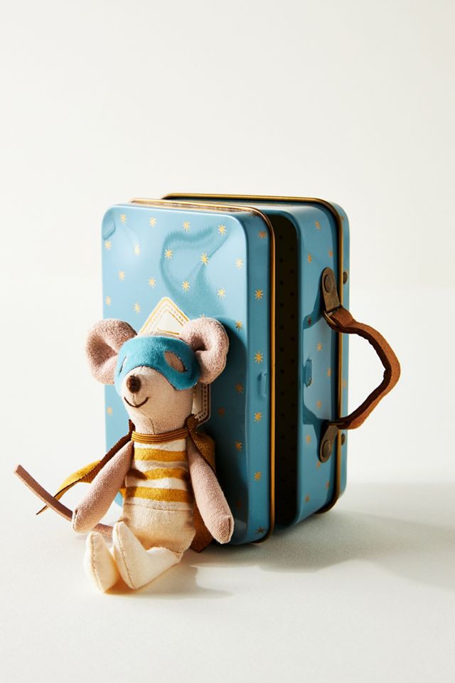 Little Brother Mouse In A Suitcase | Anthropologie