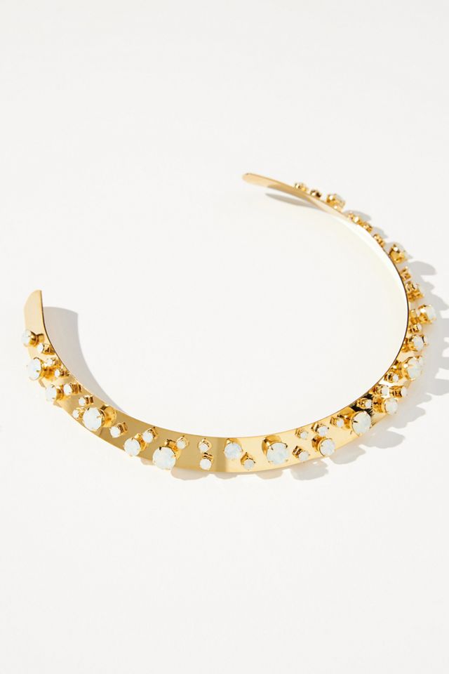 Polka-Dotted Crown Headband | Anthropologie