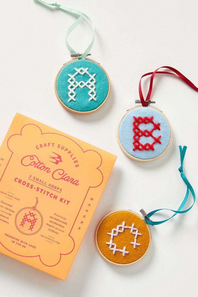 Monogram Cross Stitch Kit | Anthropologie
