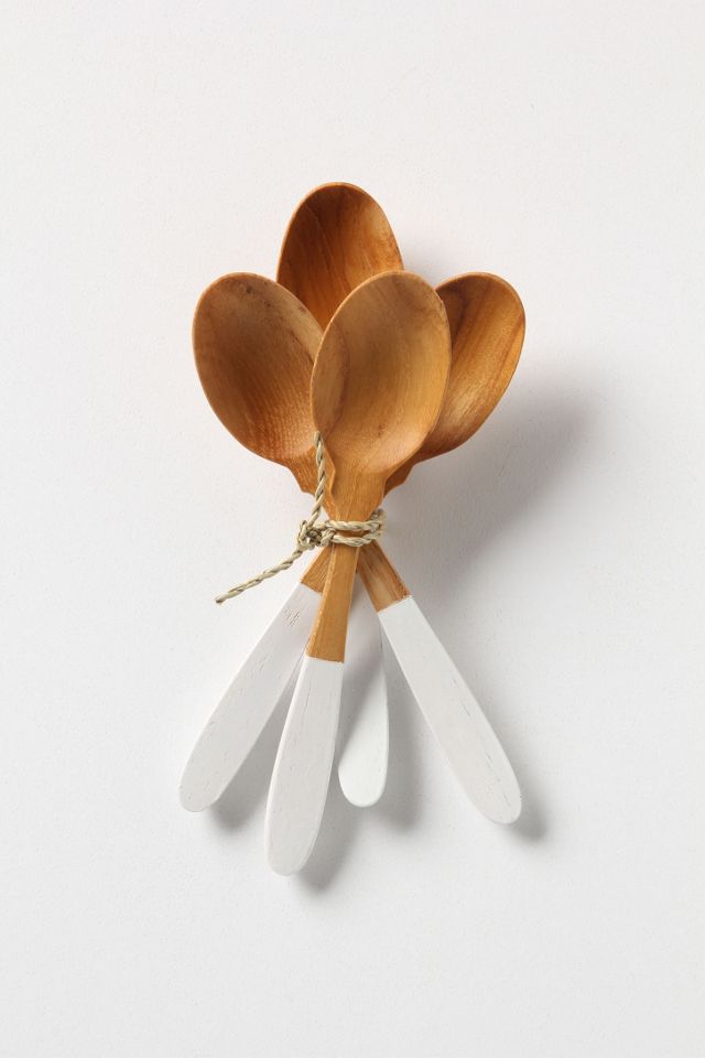 Two-Toned Wood Spoon Set | Anthropologie