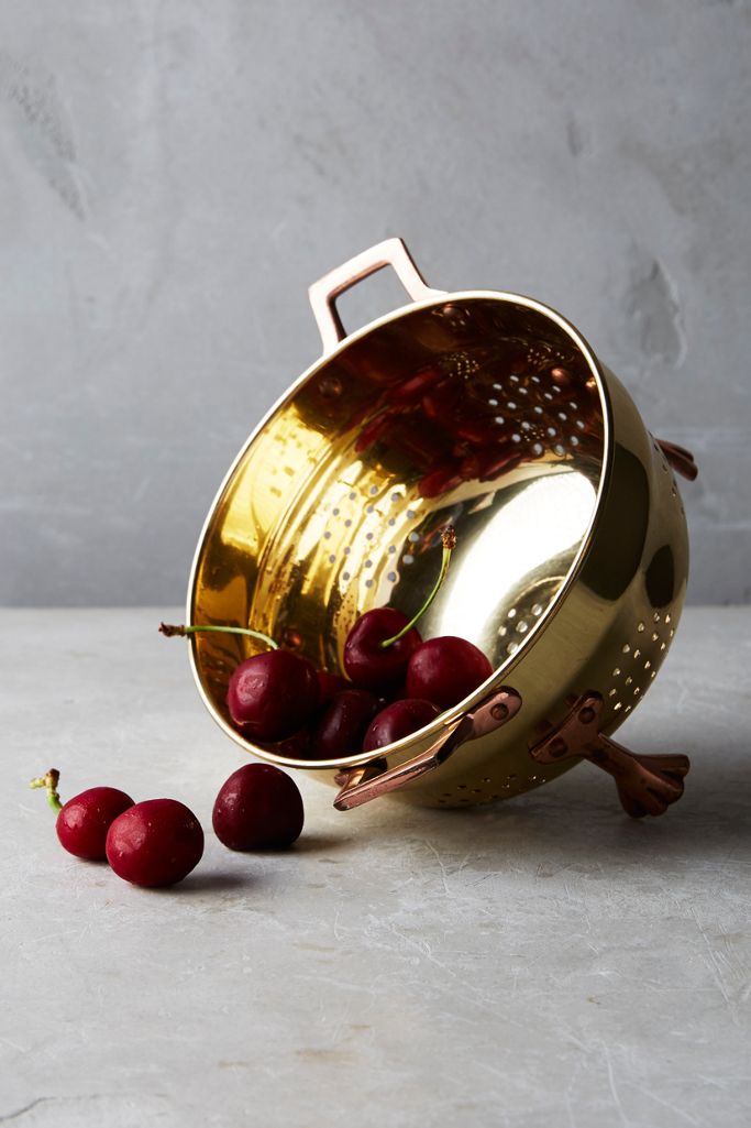 Gold-Plated Colander | Anthropologie
