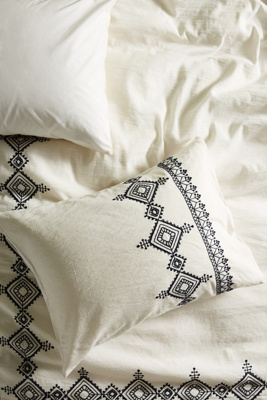 Embroidered Argenta Shams | Anthropologie