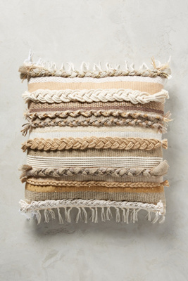 Braided & Woven Pillow | Anthropologie