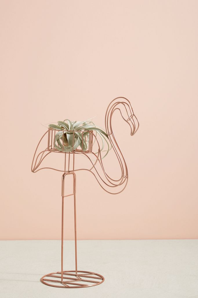 Wired Flamingo Plant Stand | Anthropologie