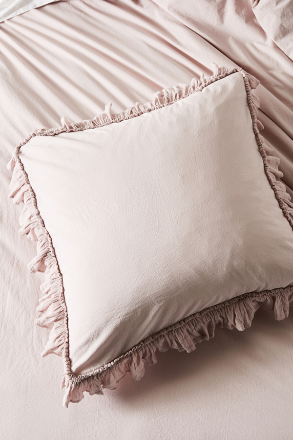 Ruffled Flange Euro Sham | Anthropologie