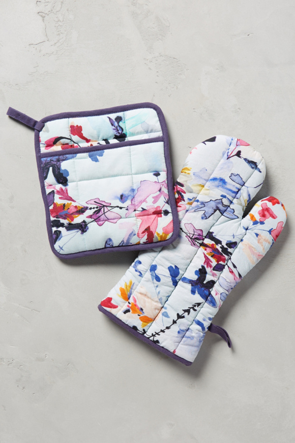 Wildflower Study Pot Holder | Anthropologie