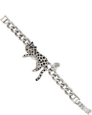 Whiteout Snow Leopard Skinny Wrap Bracelet Crystal | Ideo