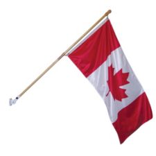 5 ft. Wood Flagpole Kit with Canadian Flag | Canadian Tire