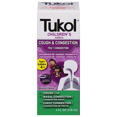 Tukol Children's Cough & Congestion Liquid - Grape, 4 oz | Joe V's ...