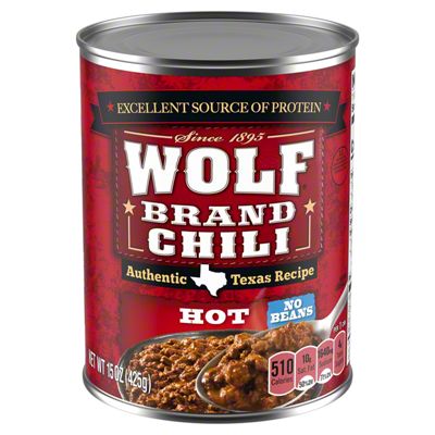 Wolf Hot Chili No Beans, 15 oz | Joe V's Smart Shop | Low Prices ...