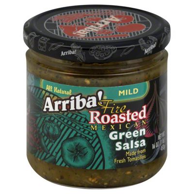 Arriba! Mild Fire Roasted Mexican Green Salsa, 16 oz | Central Market ...