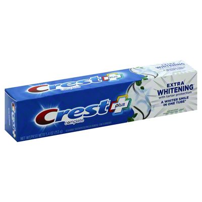 Crest + Extra Whitening Complete Clean Mint Toothpaste, 5.4 oz ...
