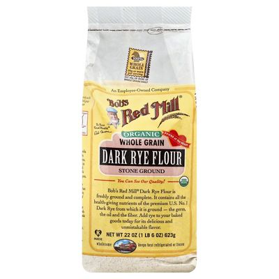 Bob's Red Mill Organic Whole Grain Stone Ground Dark Rye Flour, 1.4 lb ...