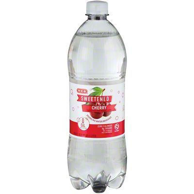 H-E-B Sweetened Cherry Sparkling Water Beverage, 1 L | Central Market - Really Into Food