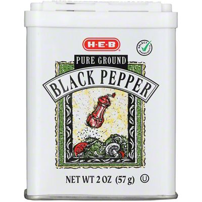 H-E-B Pure Ground Black Pepper, 2 oz | Central Market - Really Into Food