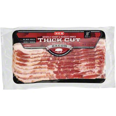 H-E-B Original Thick Cut Bacon, 12 oz | Central Market - Really Into Food