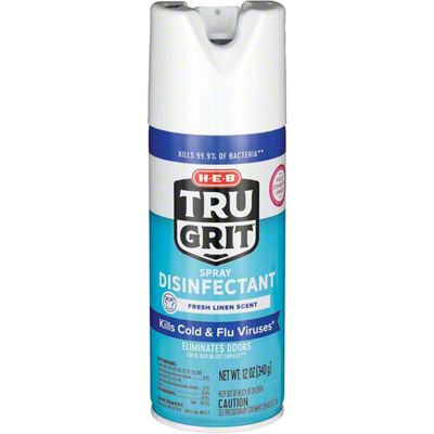 H-E-B Tru Grit Disinfectant Spray - Fresh Linen, 12 oz | Joe V's Smart ...