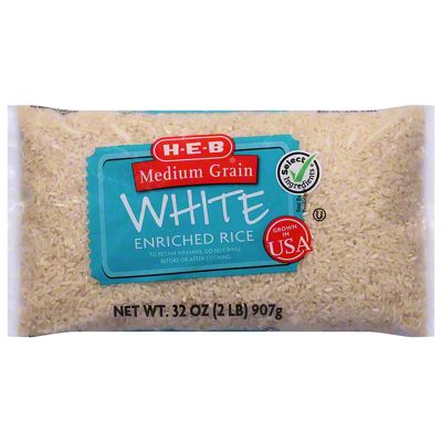 H-E-B Enriched Medium Grain White Rice, 2 lbs | Joe V's Smart Shop ...