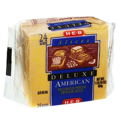 H-E-B American Sliced Cheese, 24 ct, 16 oz | Joe V's Smart Shop | Low ...
