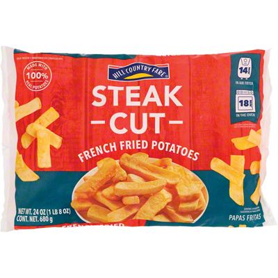 Hill Country Fare Frozen French Fries - Steak Cut, 24 oz | Joe V's ...