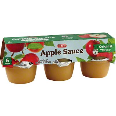 H-E-B Original Applesauce Cups, 6 ct | Joe V's Smart Shop | Low Prices ...