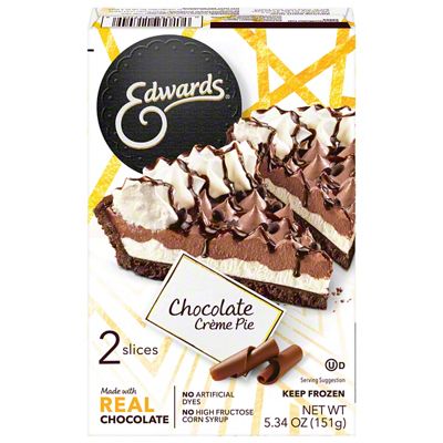 Edwards Singles Desserts Choc Crème Pie Slices, 2 ct | Joe V's Smart ...