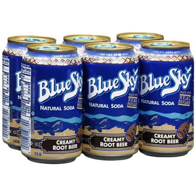 Blue Sky Natural Creamy Root Beer Soda 12 oz Cans, 6 pk | Central ...