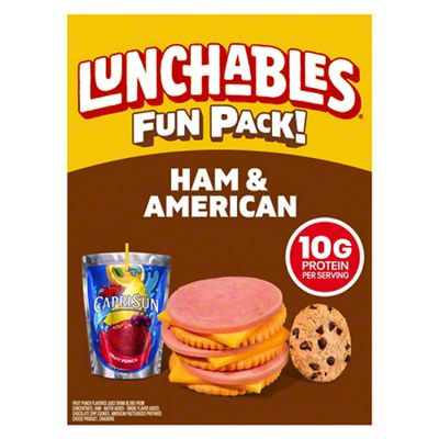 Lunchables Snack Kit Tray - Ham & American Cracker Stackers, Capri Sun ...