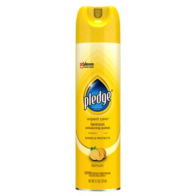 Pledge Pledge Enhancing Polish, Furniture & Wood Spray, Lemon Scent, 9 ...