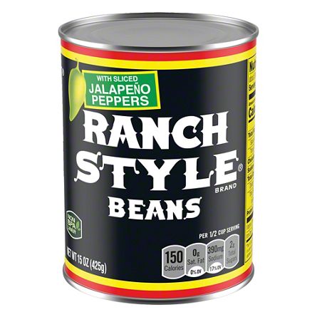 Ranch Style Beans Beans With Sliced Jalapeno Peppers Canned Beans, 15 ...