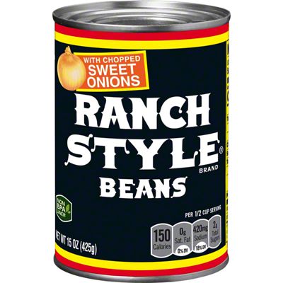 Ranch Style Beans Beans With Chopped Sweet Onions Canned Beans, 15 oz ...