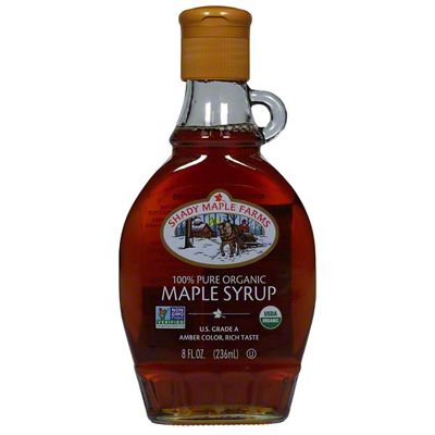 Shady Maple Farms Certified Organic Pure Dark Amber Maple Syrup, 8 oz ...