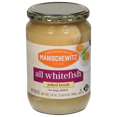 Manischewitz Kosher All Whitefish in Jelled Broth, 24 oz | Central ...