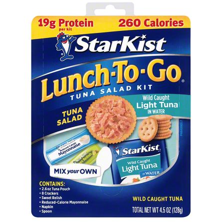StarKist Lunch To-Go Chunk Light Tuna in Water Kit, 4.1 oz | Central ...